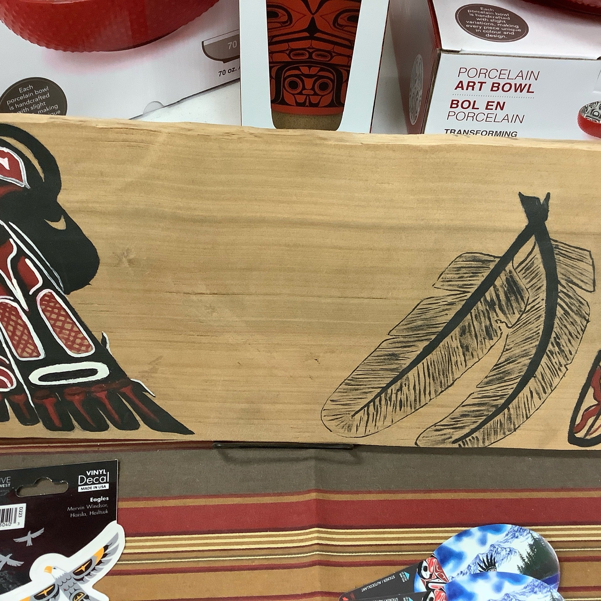 Raven and feathers plaque | Native to Twilight in Forks, WA